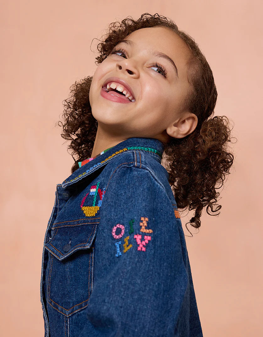 Oilily Cameron Coat Patriot Blue Denim – Think Bubbles