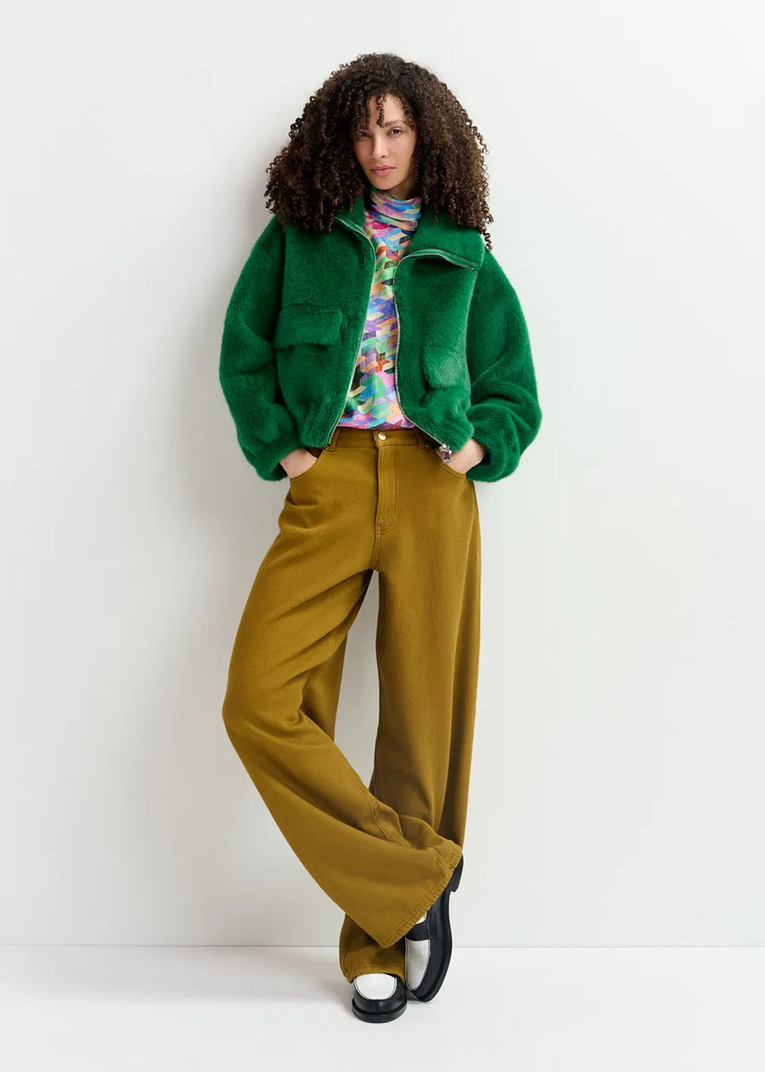 Essentiel Antwerp Ginormous Brown wide-leg jeans – Think Bubbles