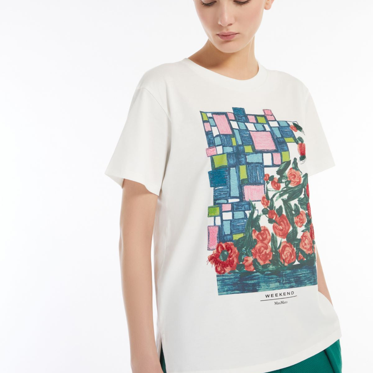 Max Mara Weekend Bobby Colourful Cotton jersey T-shirt – Think Bubbles